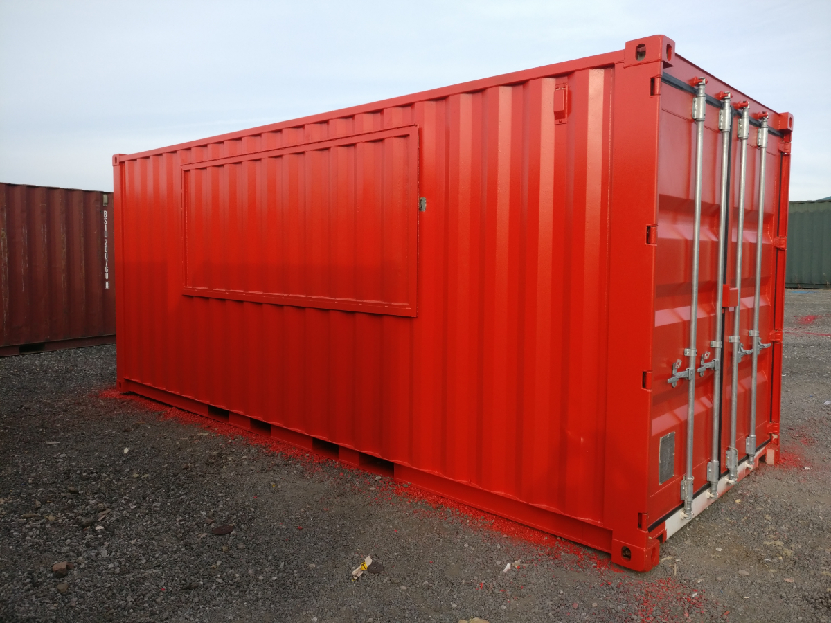 20ft Bespoke catering container for National League football team ...