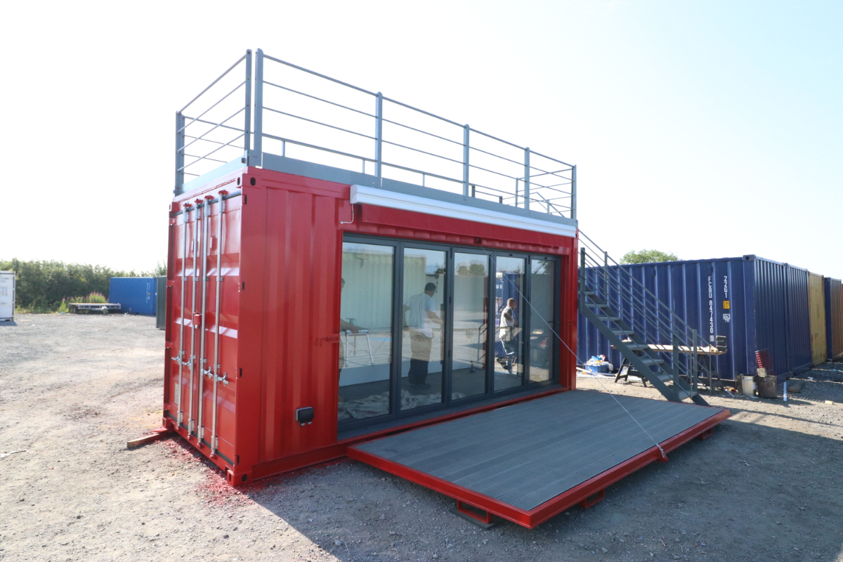 20ft Bespoke high cube exhibition container conversion - Container ...