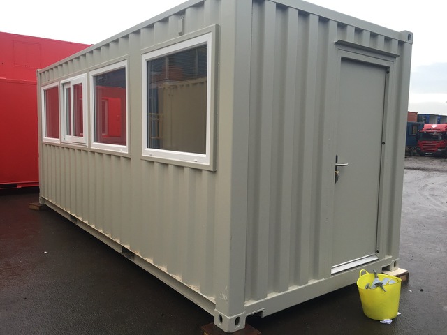 20ft container converted into a control room - Container Container